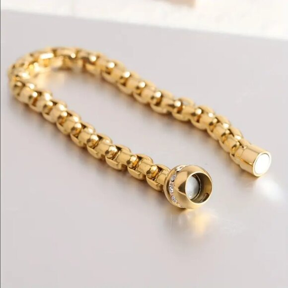 Jewelry | 8 Womens 14k Gold 2ct Diamond Bike Chain Bracelet 14 Karat ...